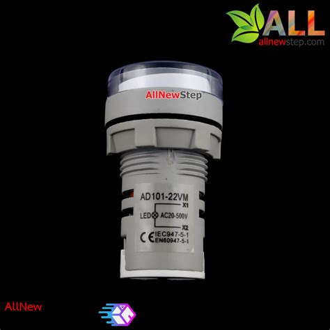 ดิจิตอลโวลต์มิเตอร์ Led 20 500vac แบบติดแผงแสดงผล จอสีขาว Arduinoall