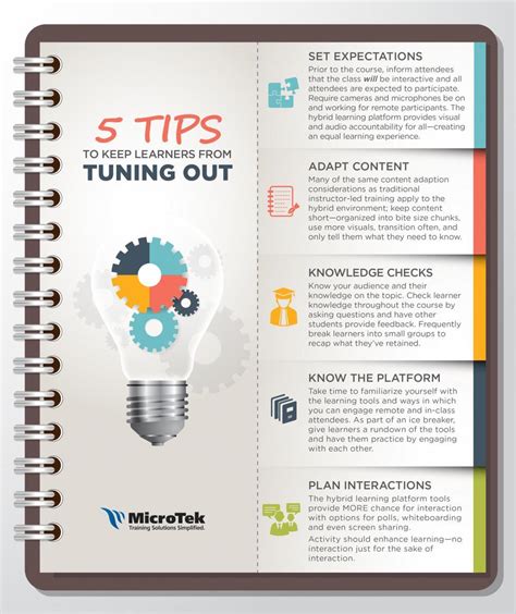 5 Tips To Keep Learningers Engaged Infographic E Learning Infographics