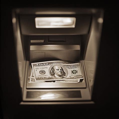 Visual Of An Atm Machine Dispensing Cash Premium Ai Generated Image