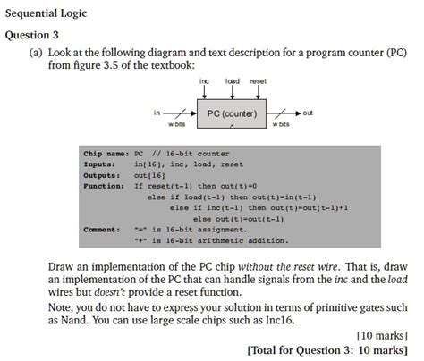 Texts Sequential Logic Question 3 A Look At The Following Diagram And Text Description For A