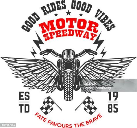 모터 스피드 웨이 날개 달린 오토바이포스터 템플릿입니다 포스터 전단지 카드 배너에 대한 디자인 요소 벡터 일러스트레이션 검은색에 대한 스톡 벡터 아트 및 기타 이미지