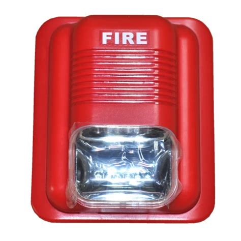 Fire Alarm System Wired Conventional Sounder Strobe Dc 24v Sounds Fire
