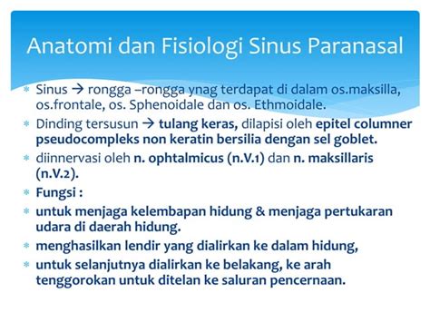 Sinusitis Dan Penanganan Fisioterapi Pptx