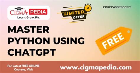 Master Python Using Chatgpt Free Udemy Course Cigma Pedia