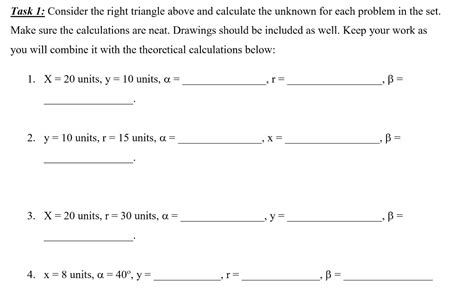 Solved Task Consider The Right Triangle Above And Chegg