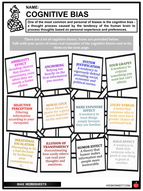 Bias Worksheets Worksheets Worksheet Hero