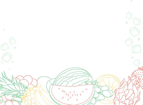 선 그리기 과일 일러스트 테두리 선 그리기 과일 틀 Png 일러스트 및 Psd 이미지 무료 다운로드 Pngtree