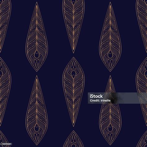 공작 깃털 로얄 패턴 원활한 고급 배경 벡터입니다 선조 디자인 검은색에 대한 스톡 벡터 아트 및 기타 이미지 검은색 결혼식 고풍스런 Istock