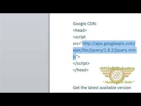 Jquery Install Part 2 YouTube