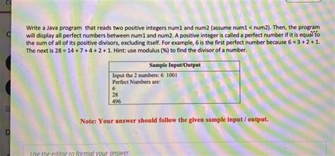 Solved Write A Java Program That Reads Two Positive Integers