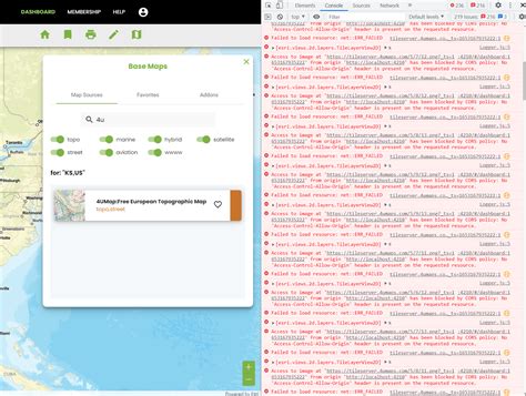 Cannot Fetch A Specific Web Tile Image Because Of Esri Community