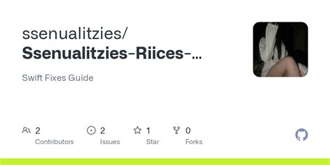 Github Ssenualitziesssenualitzies Riices Swift Fix Guide Swift