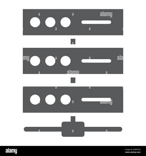 data network glyph icon data and analytics system sign vector