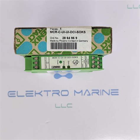 Phoenix Contact Mcr C Ui Ui Dci Soks 2864969 Elektro Marine