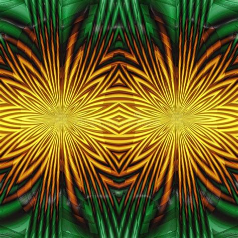 3d Symmetric Fractal Geometric Graphic Stock Illustration