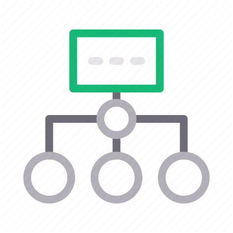 Chart Connection Diagram Hierarchy Network Icon Download On
