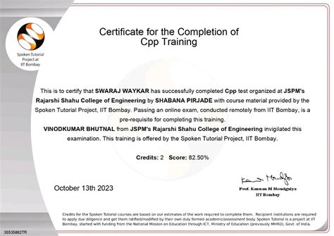 Swaraj Waykar On Linkedin Iitbombay Cplusplus Training