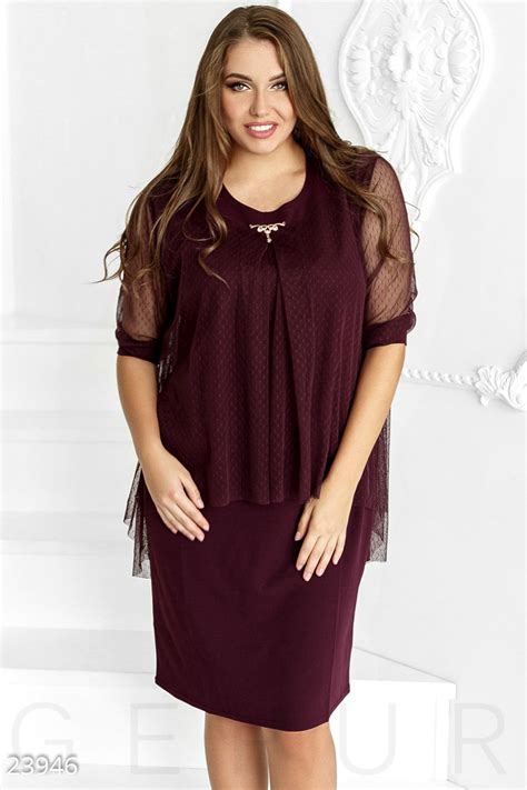 Платье с сеткой (№ 23946) ♡ Gepur - women clothes store