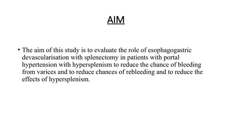 Splenectomy With Oesophagogastric Devascularization In Portal