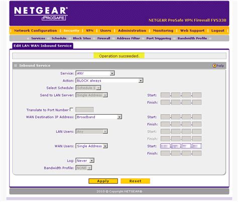 How Do I Block An Abusive Ip Address Using A Netgear Fvs338 Firewall Server Fault