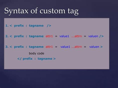 Jsp Custom Tags Ppt