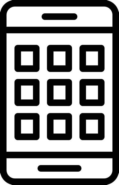 Smart Phone Icon Style 12439345 Vector Art At Vecteezy