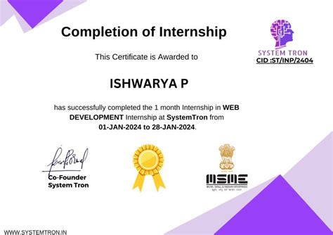 Ishwarya P On Linkedin Internshipexperience Learninganddevelopment Systemtroninternship