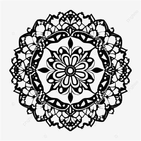 꽃 만다라 패턴을 집 장식에 통합하는 5가지 방법 벡터 꽃 만다라 패턴 벡터 흑백 디자인 만다라 Png 일러스트 및 벡터 에 대한 무료 다운로드 Pngtree