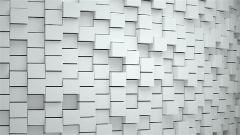 Premium Photo White Geometric Cube Background
