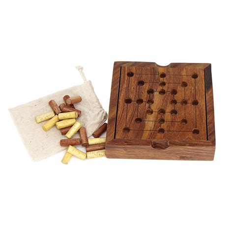Handmade Nine Men Morris Game Drop Shipping By Global Crafts