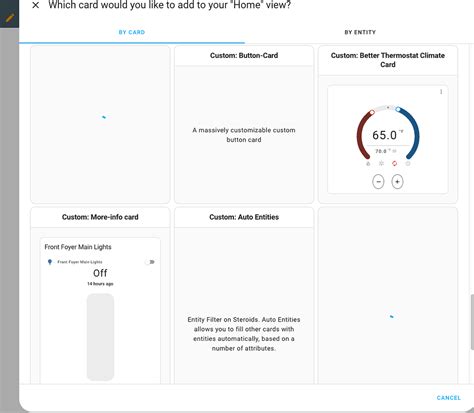 Lovelace Dashboards Cards Wont Load When Editing Frontend Home