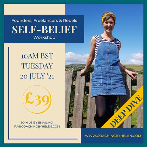 Self Belief Deep Dive Workshop