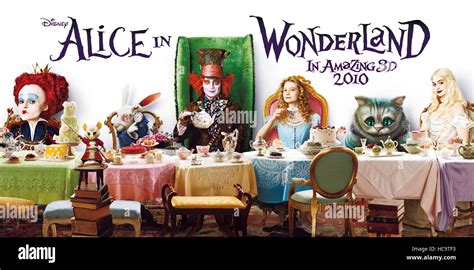 Alice In Wonderland Us Poster Art From Left Helena Bonham Carter