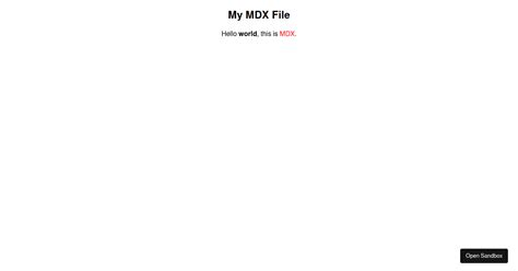 Mdx Loader Example Codesandbox