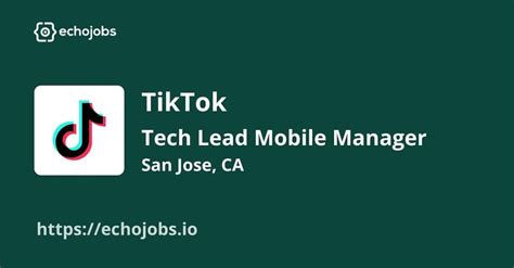 Hiring Tech Lead Manager Mobileiosandroid Short Video User Growth San Jose Ca Swift
