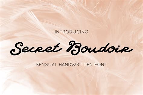 Secret Boudoir Sensual Handwritten Font On Behance