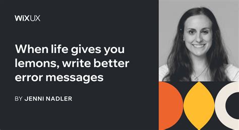 The Problem With Bad Error Messages And How To Fix Them By Chinwe Uzegbu Ux Planet