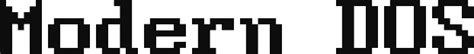 Modern DOS 8x16 Font Fonts2u Com