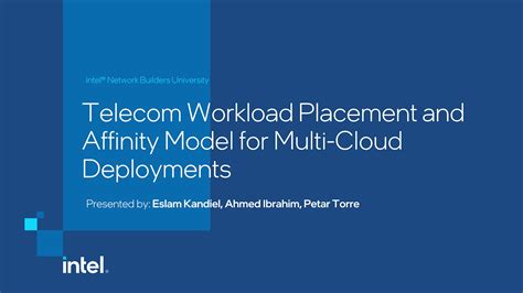 Telecom Workload Placement And Affinity Model For Multi Cloud