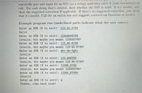 solved within a file named ssn validator py do the