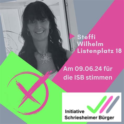 Steffi Wilhelm Kandidatin Der Isb Auf Listenplatz 18 Initiative