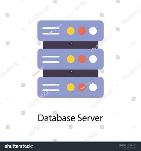 Database Server Vector Flat Icons Simple Stock Vector Royalty Free 2226389615 Shutterstock