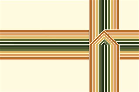 1970년대 히피 레트로 스타일의 무지개 그루비 물결 모양의 추상적인 배경 벡터 패턴은 천 섬유 랩 및 기타에 사용할 준비가되었습니다 0명에 대한 스톡 벡터 아트 및 기타