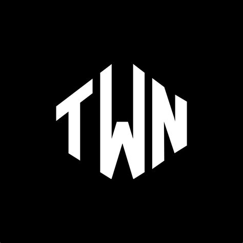 Twn Letter Logo Design With Polygon Shape Twn Polygon And Cube Shape