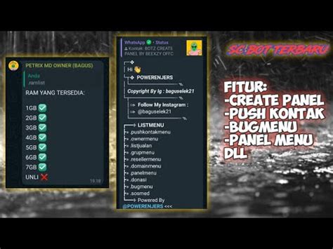 NEW SC CREATE PANEL SIMPLE FREE 2023 FITUR BUG MENU WORK NO PW