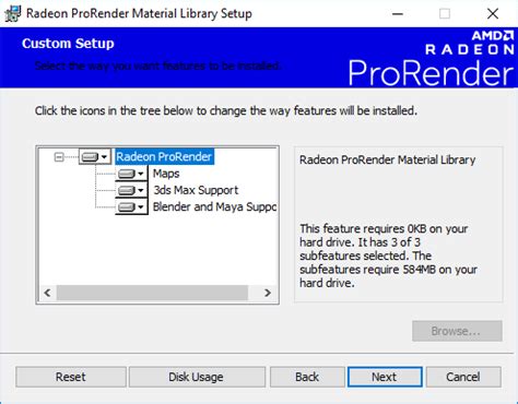 Installing Radeon ProRender Material Library AMD Radeon ProRender