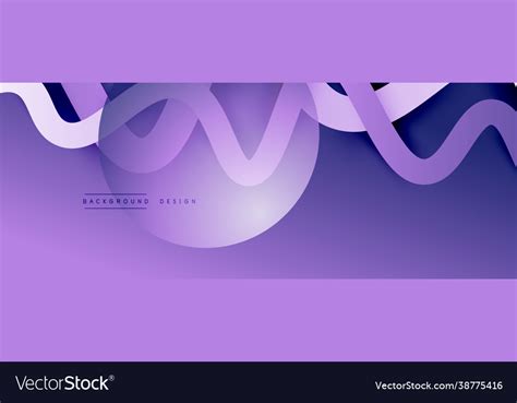 Abstract Gradient Background With Wave Line Vector Image