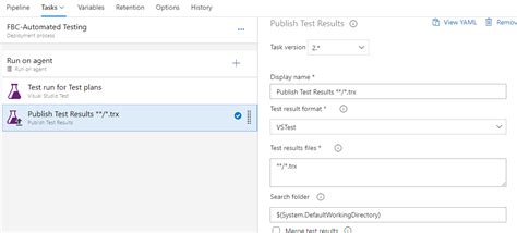 azure devops no test result files matching trx were found in