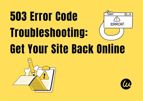 503 Error Code Troubleshooting Get Your Site Back Online