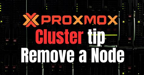 Proxmox Remove Node From Cluster Including Ceph Virtualization Howto